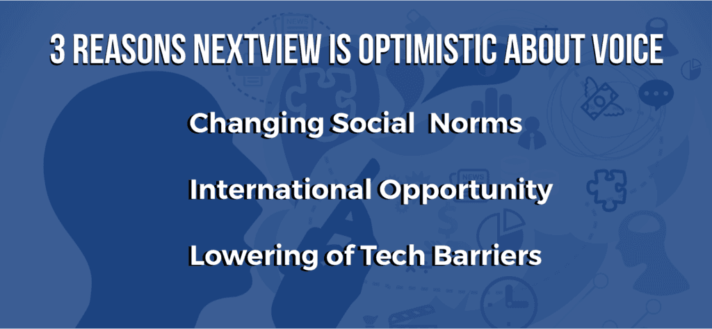 Making Sense of Voice Technology | NextView Ventures
