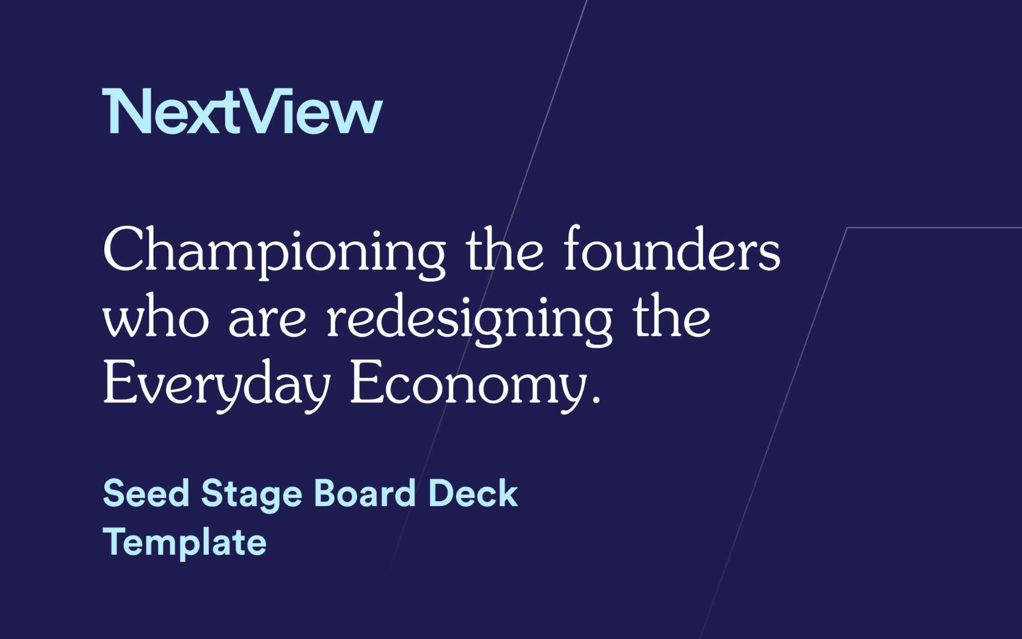 Updating Your Seed Investors - Board Deck & Update Email Templates ...